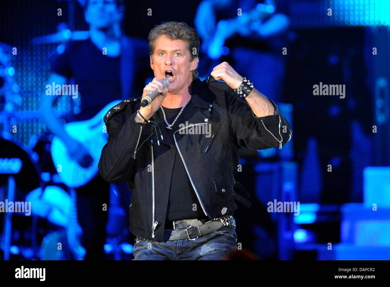 US singer and actor David Hasselhoff performs on stages during his 'The ...