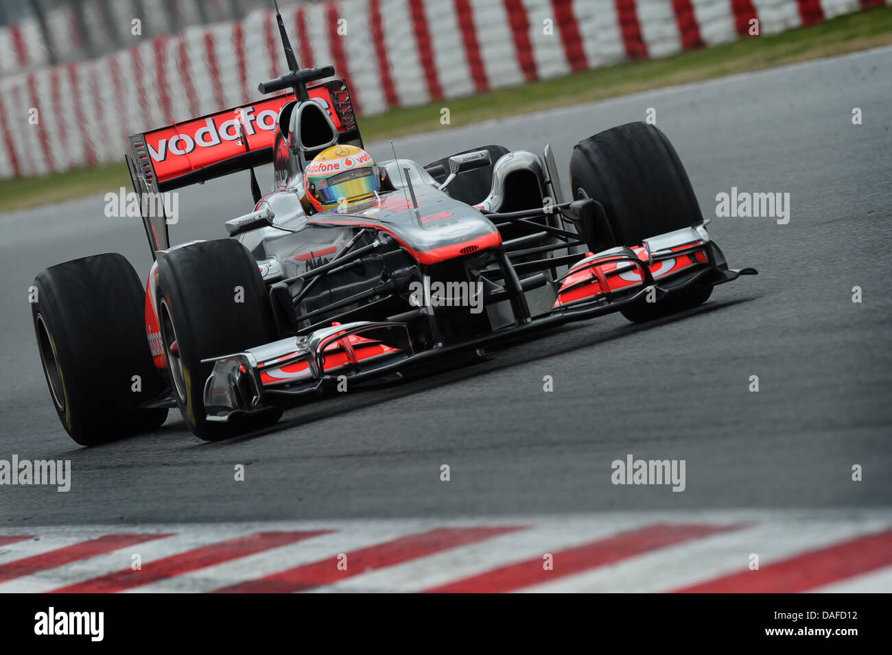 British Formula One driver Lewis Hamilton of McLaren Mercedes pictured ...
