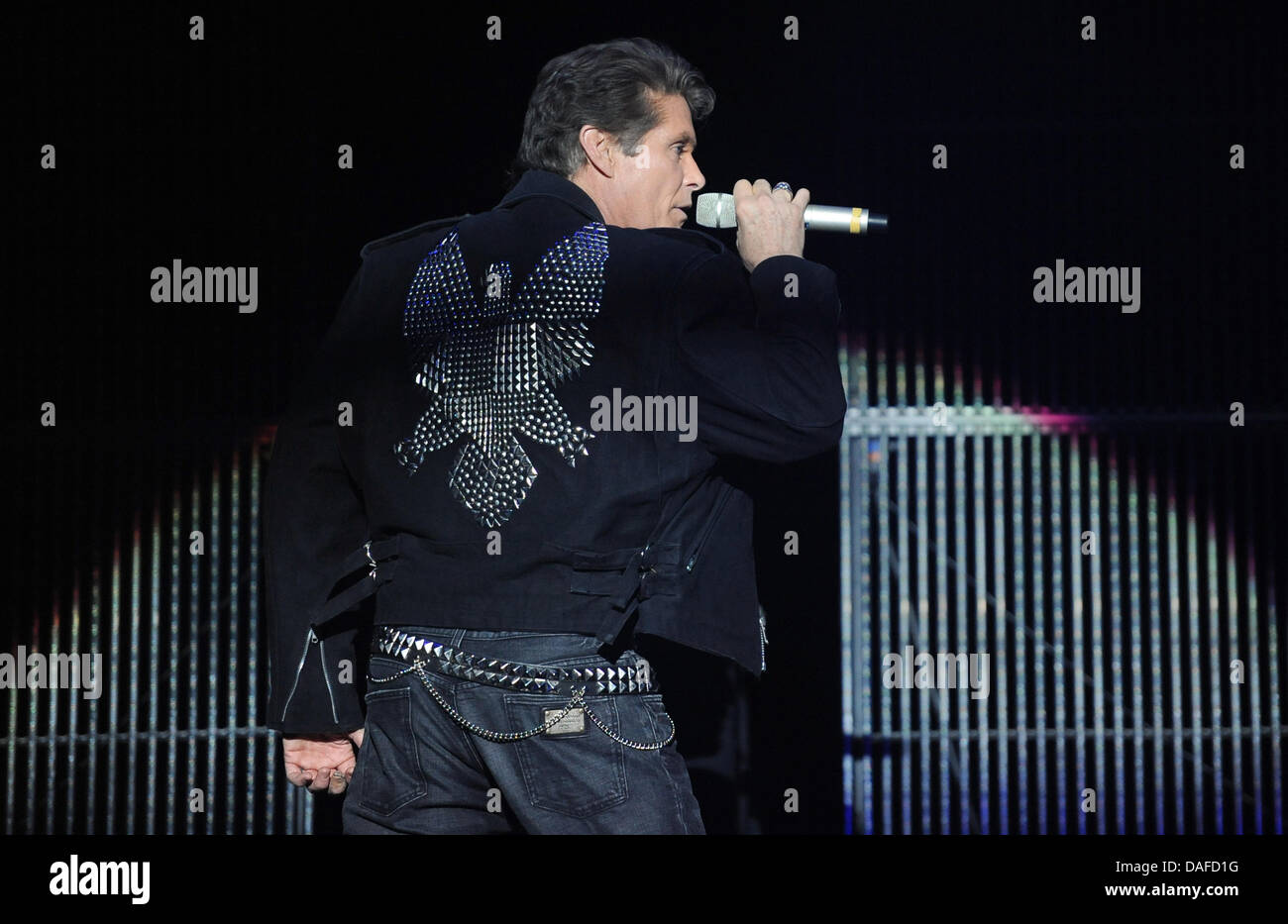 US singer and actor David Hasselhoff performs a during 'The Hoff is ...