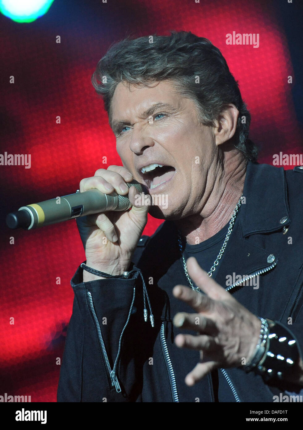 US singer and actor David Hasselhoff performs a during 'The Hoff is ...
