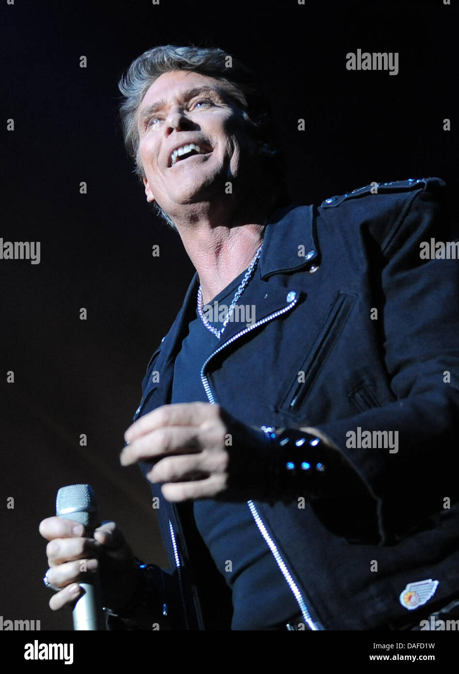 US singer and actor David Hasselhoff performs a during 'The Hoff is ...