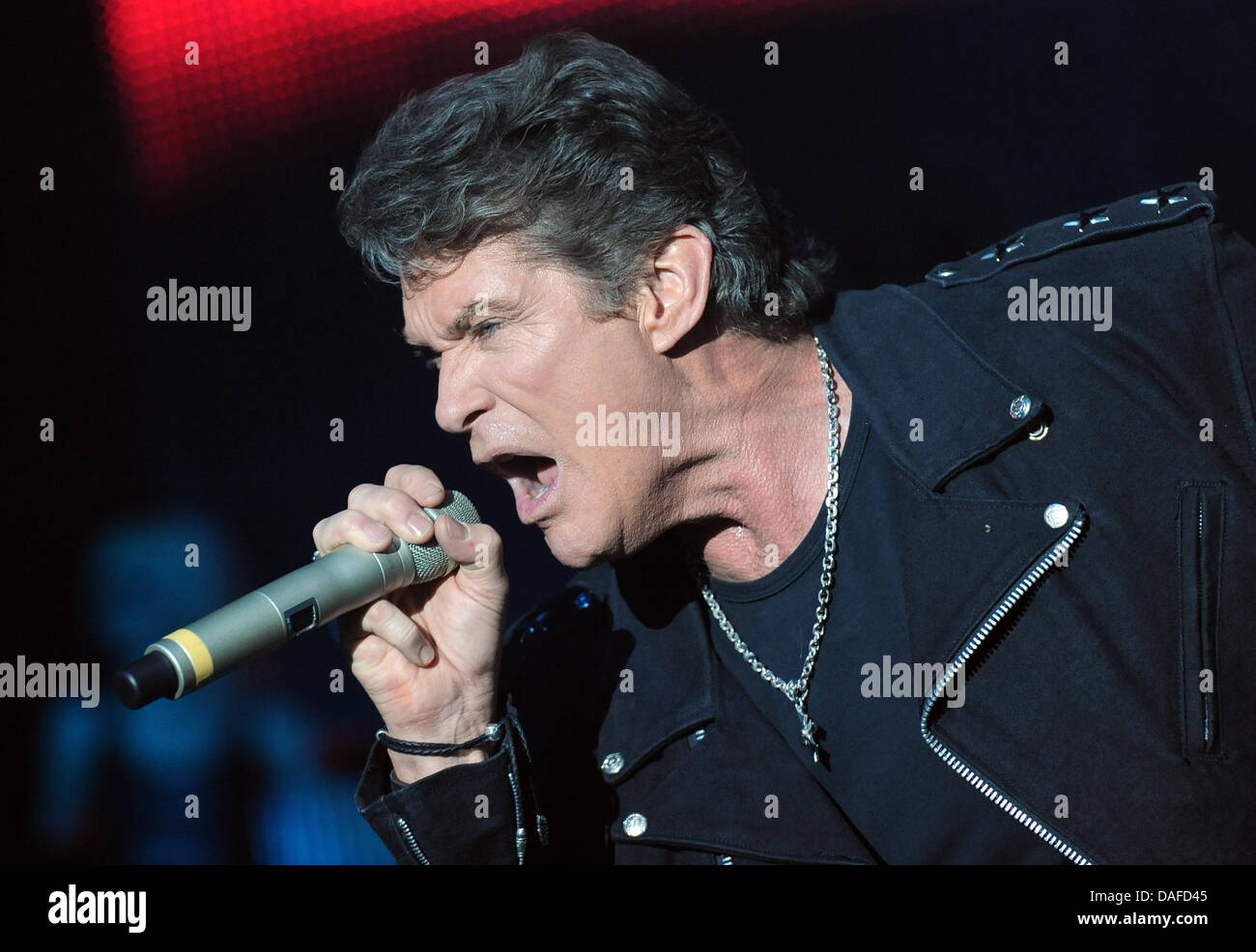 US singer and actor David Hasselhoff performs a during 'The Hoff is ...