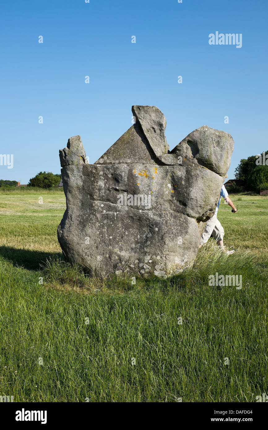 Standing Stone at Avebury Stone Circle Stock Photo - Alamy