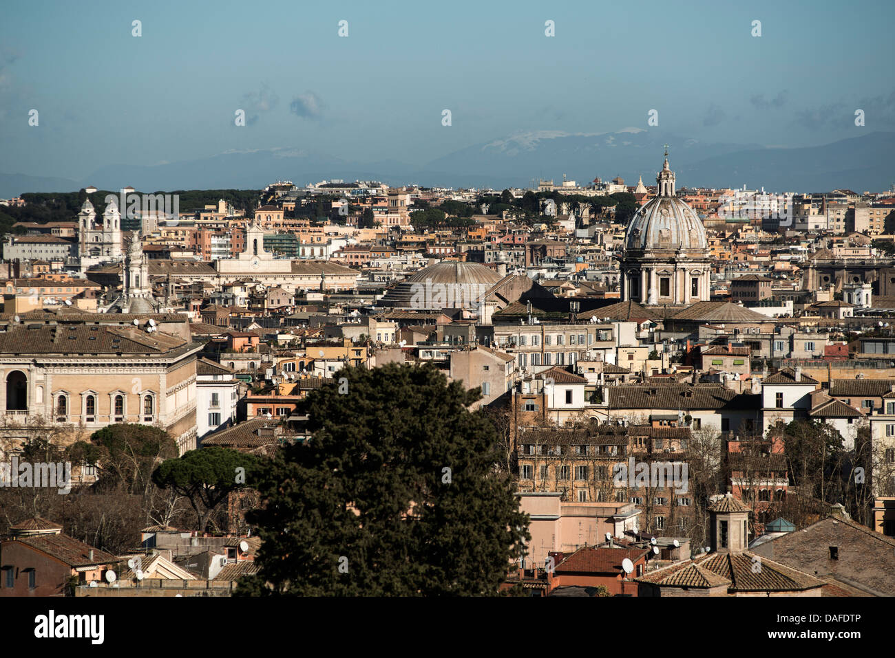 Italy, Rome, View to city of Janiculum Stock Photo - Alamy