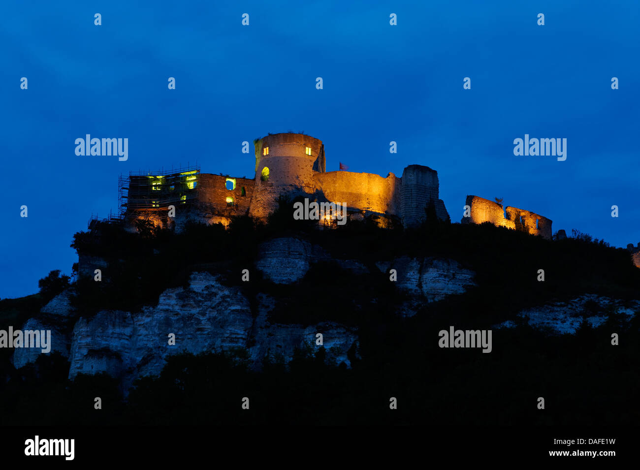 France, View of Chateau Gaillard Castle Stock Photo - Alamy