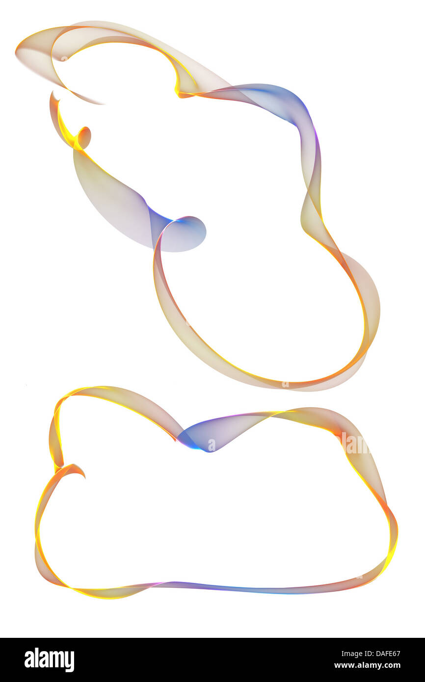 abstract colorful ribbon frames Stock Photo - Alamy