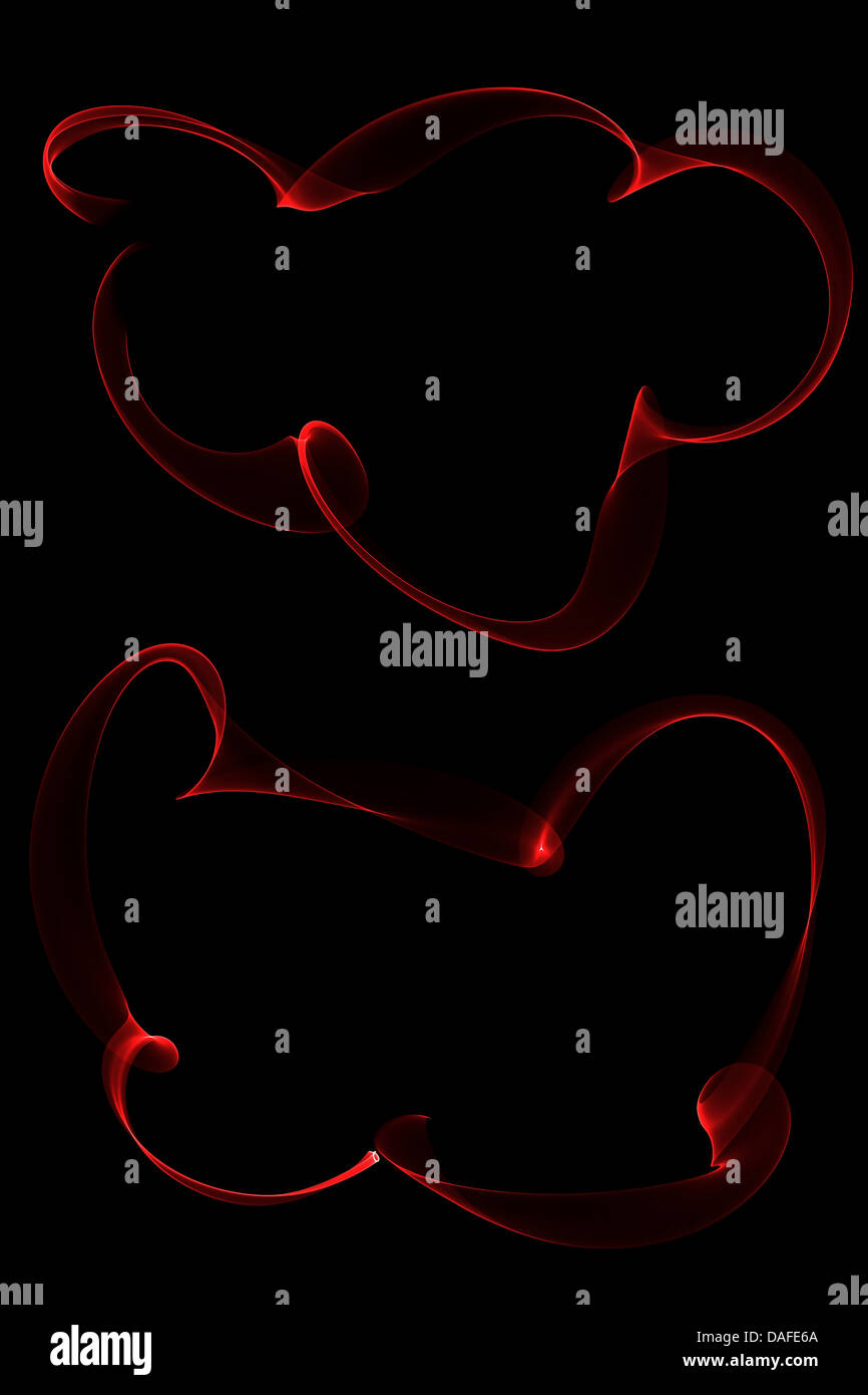 abstract red ribbon frames Stock Photo - Alamy