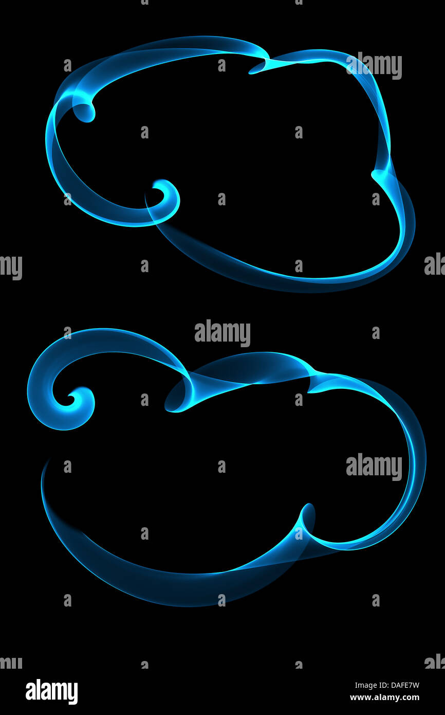 abstract blue ribbon frames Stock Photo - Alamy