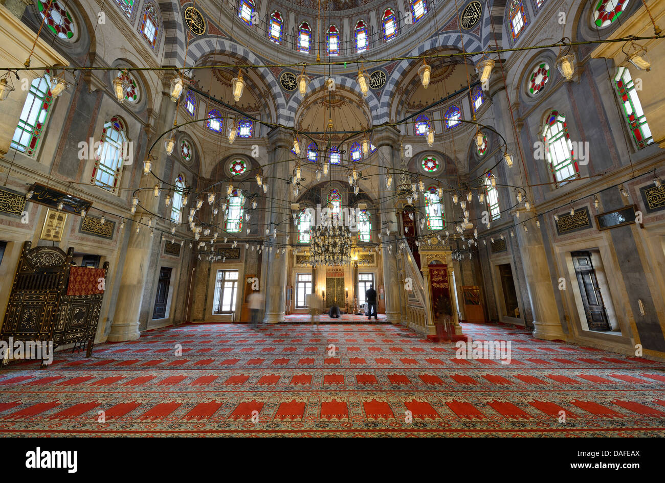 Turkey, Istanbul, Interior of Laleli Mosque Stock Photo - Alamy