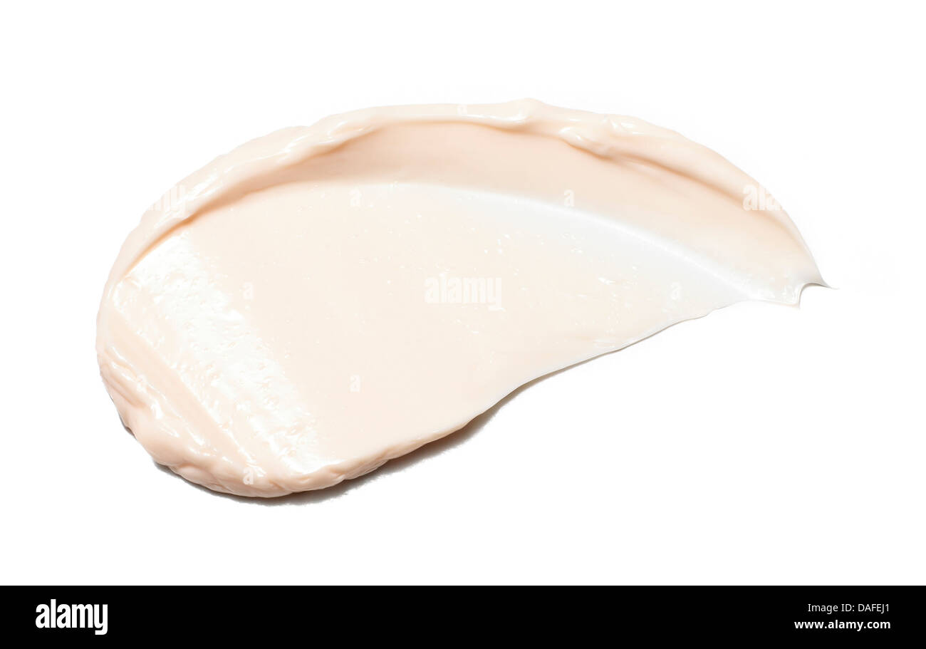 pink beige body cream gel cut out onto a white background Stock Photo ...