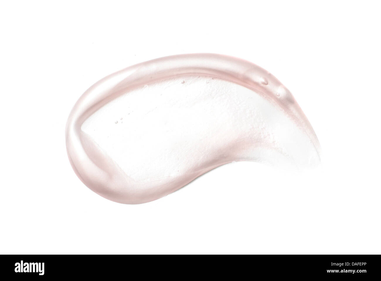 pink beige body cream gel cut out onto a white background Stock Photo ...