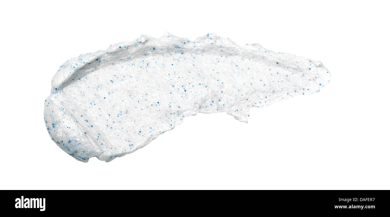 beige yellow body scrub paste cut out onto a white background Stock ...