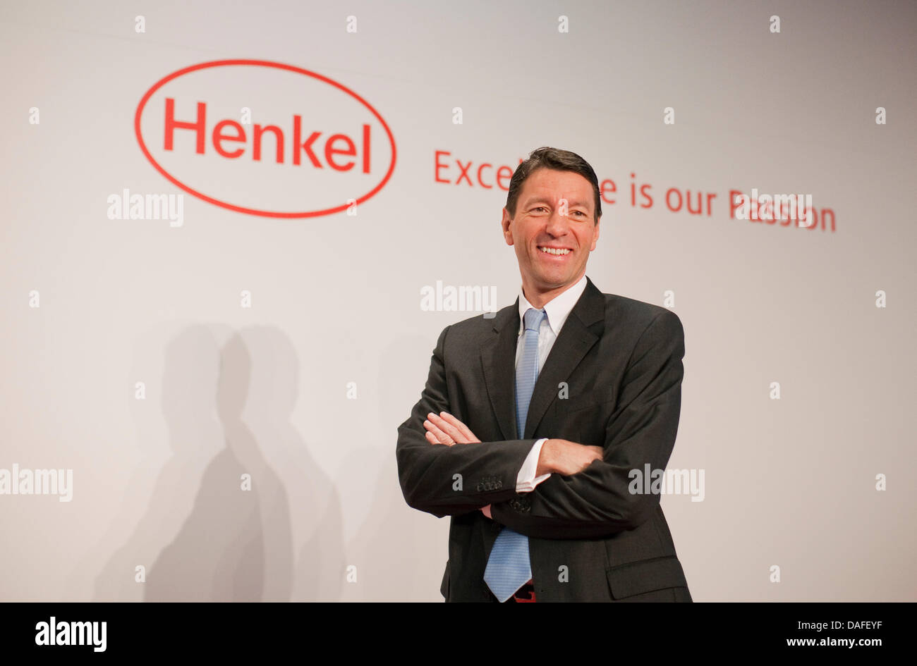 Chairman of the international company Henkel, Kasper Rorsted, speaks at ...