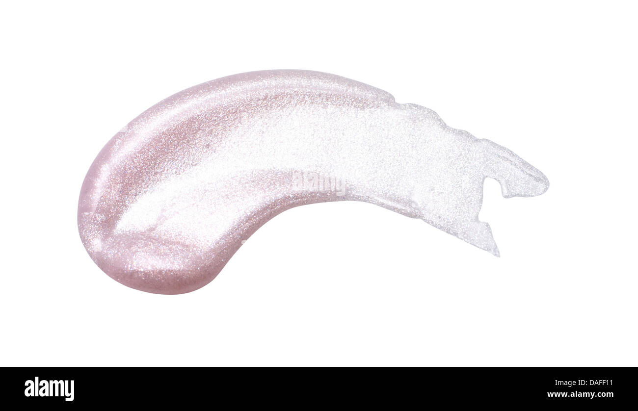 pink beige body cream gel cut out onto a white background Stock Photo ...