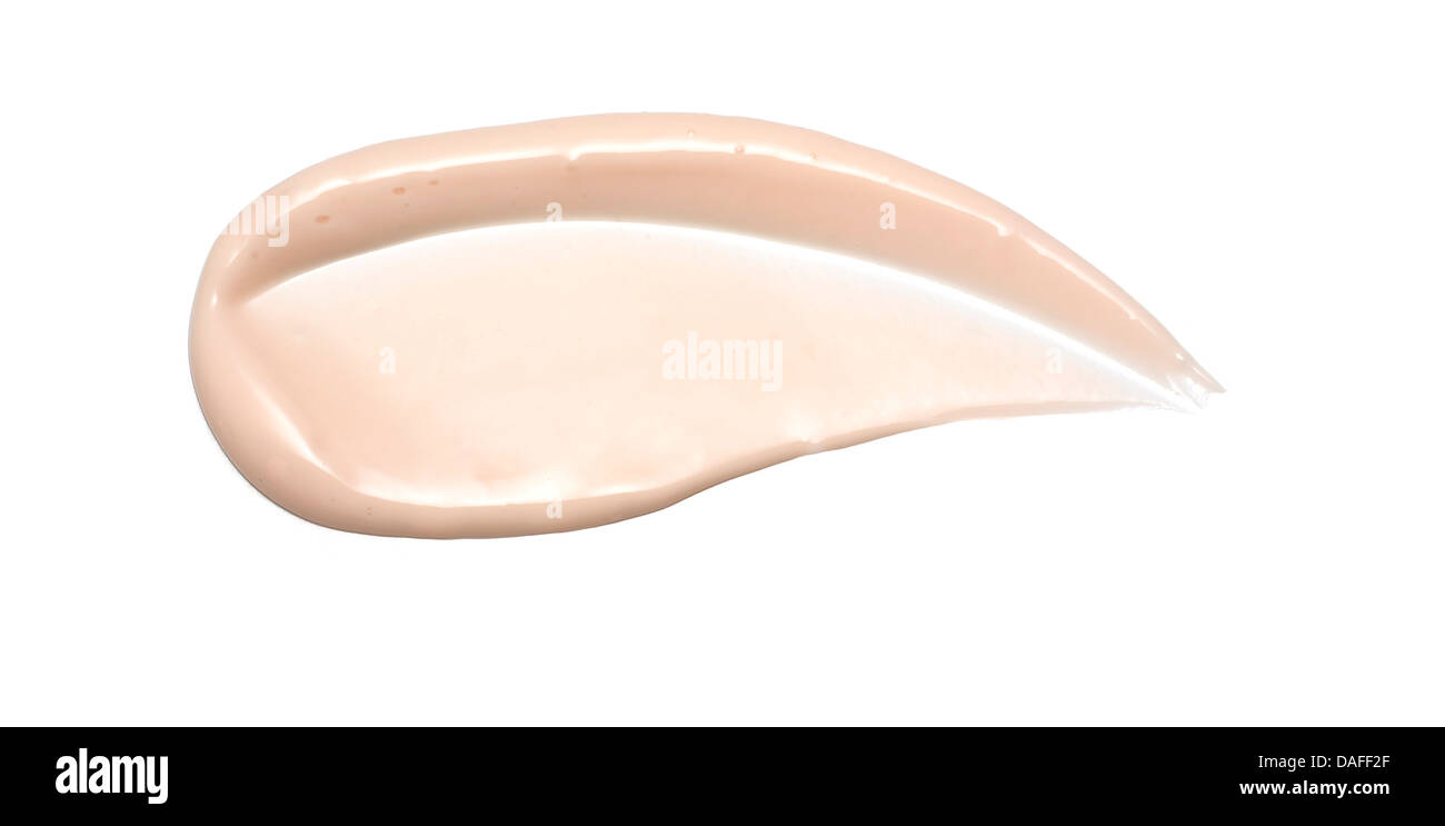 pink beige body cream gel cut out onto a white background Stock Photo ...