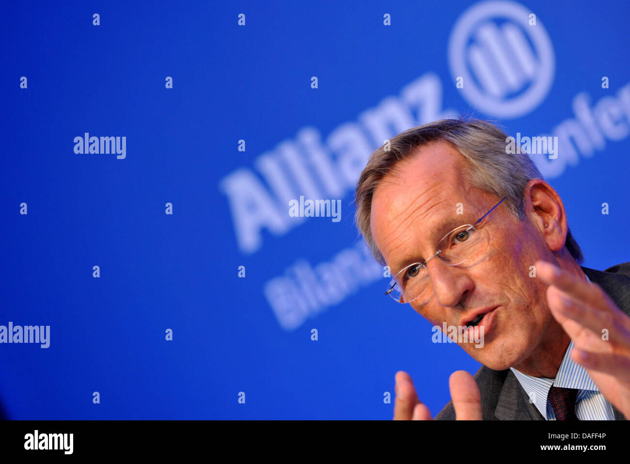 Allianz CEO Michael Diekmann delivers the insurance group's balance ...