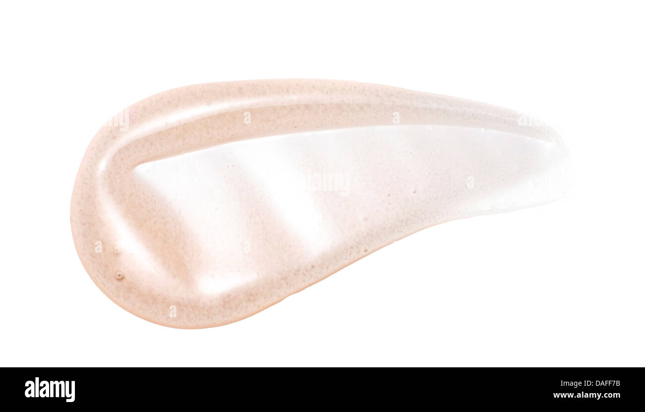 pink beige body cream gel cut out onto a white background Stock Photo ...