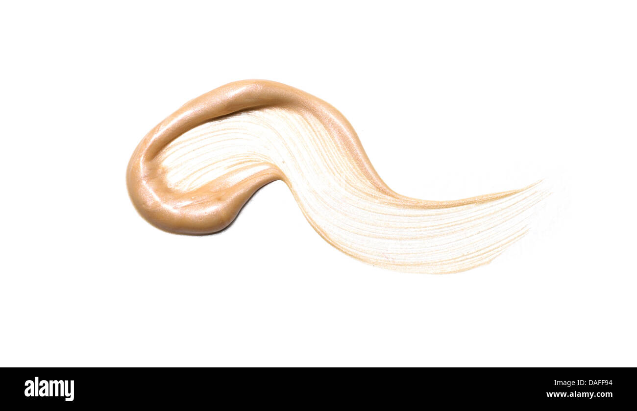 pink beige body cream gel cut out onto a white background Stock Photo ...