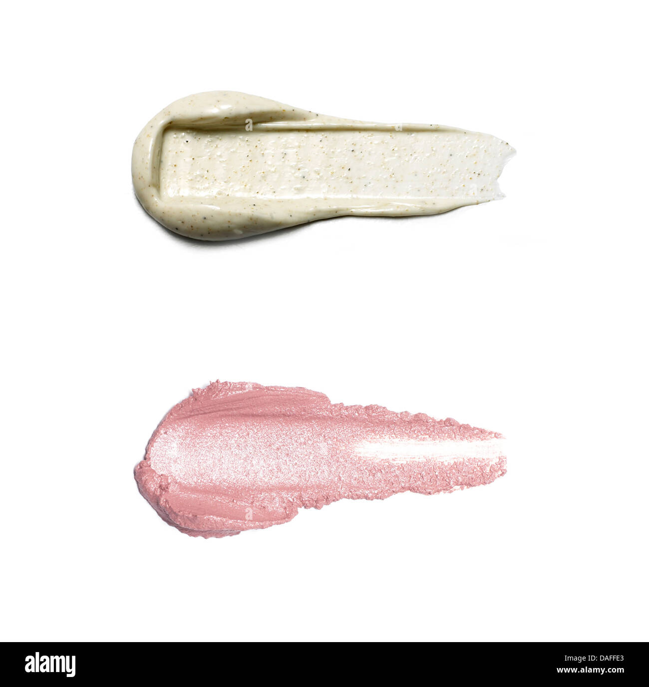 pink beige body cream gel cut out onto a white background Stock Photo ...