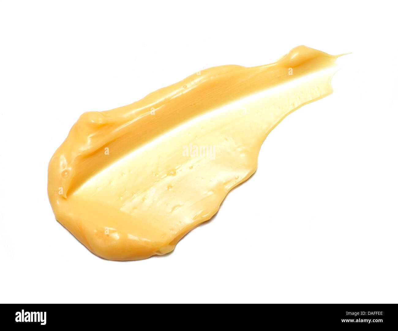 beige yellow body scrub paste cut out onto a white background Stock ...