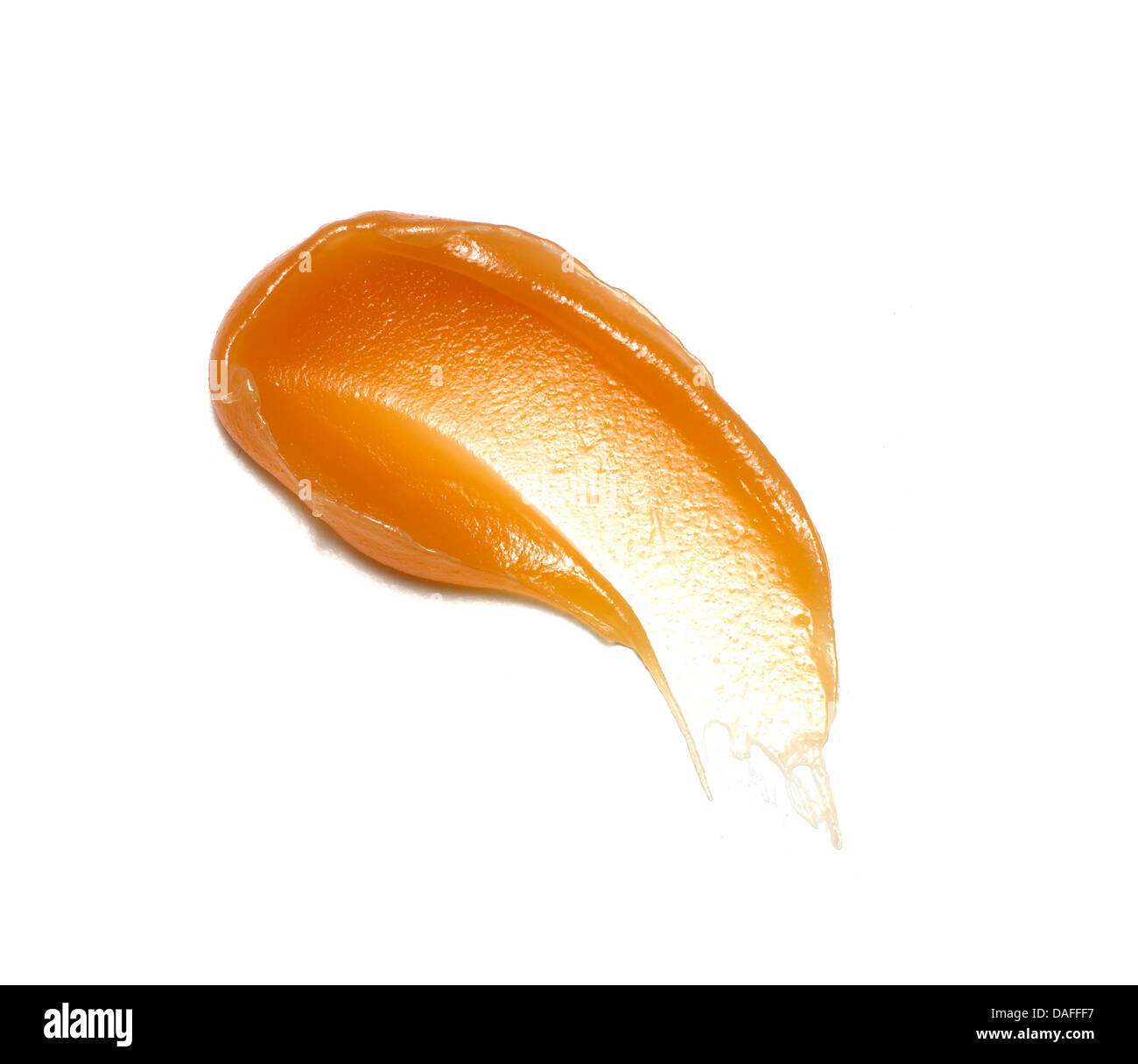 beige yellow body scrub paste cut out onto a white background Stock ...