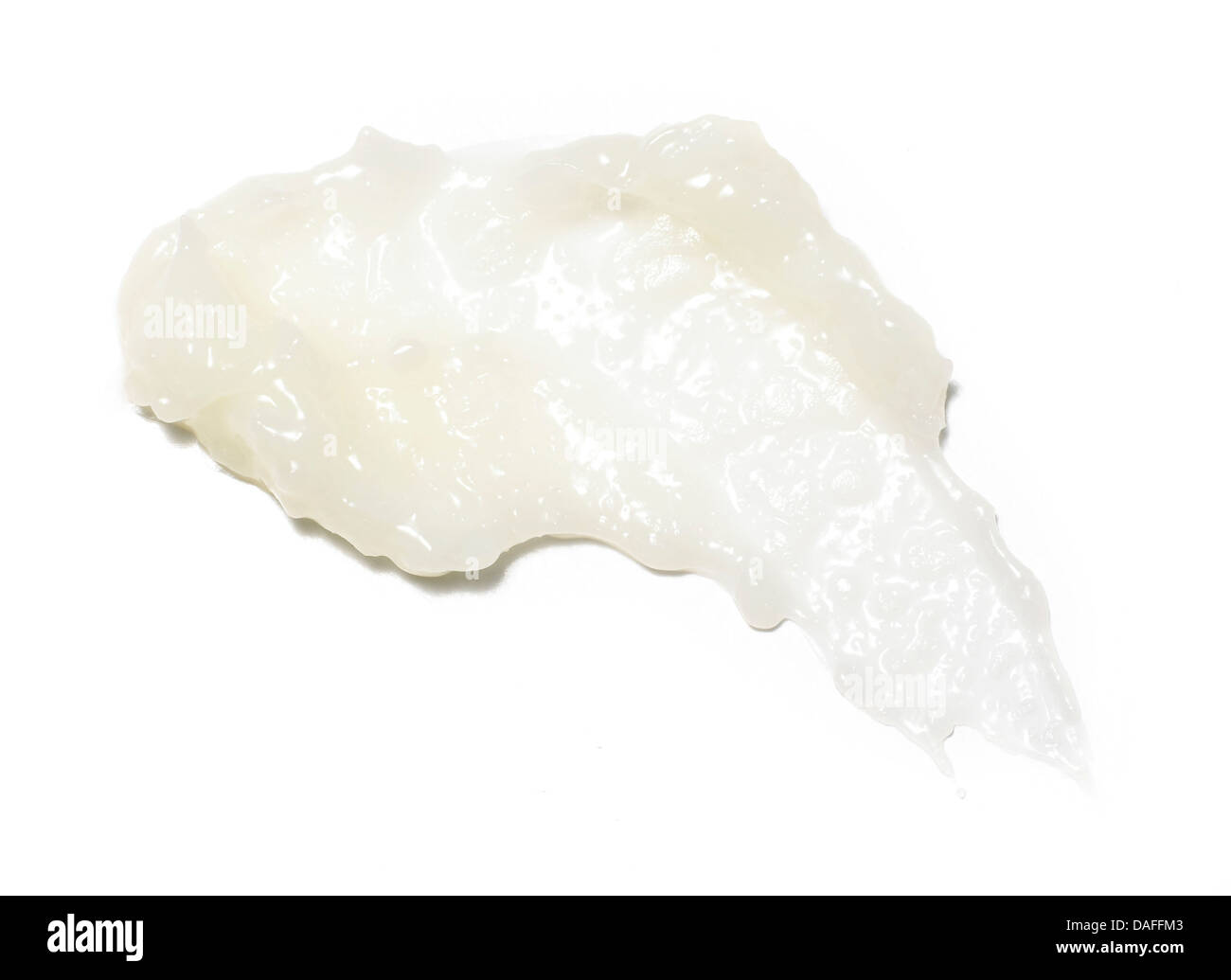 beige yellow body scrub paste cut out onto a white background Stock ...