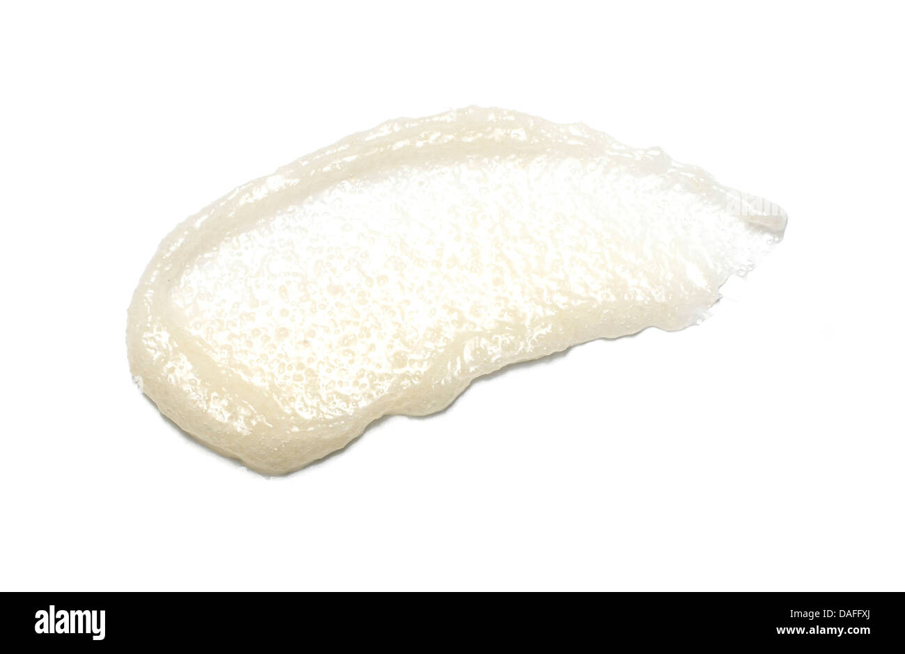 beige yellow body scrub paste cut out onto a white background Stock ...