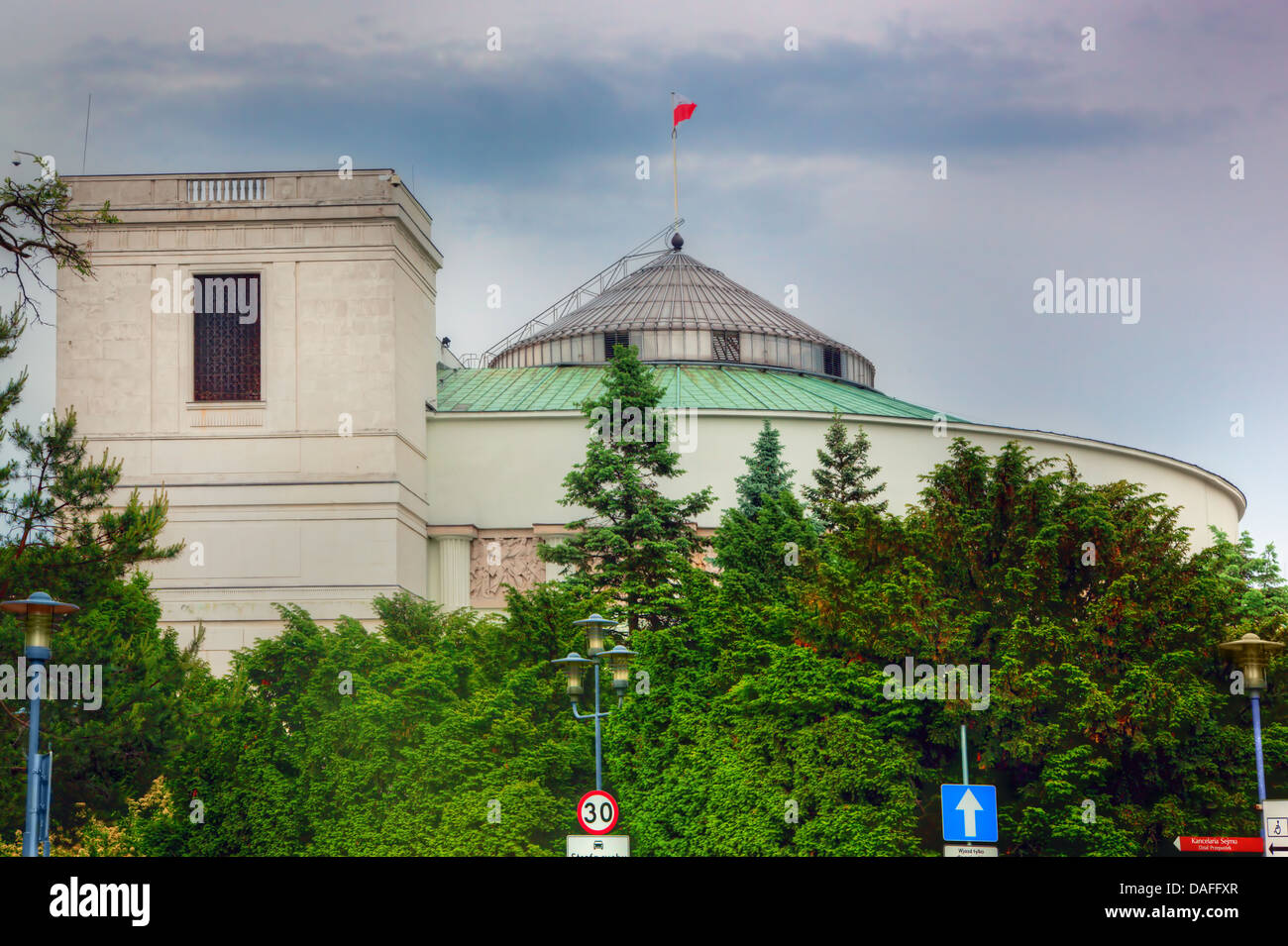 Warsaw parliament building hi-res stock photography and images - Alamy