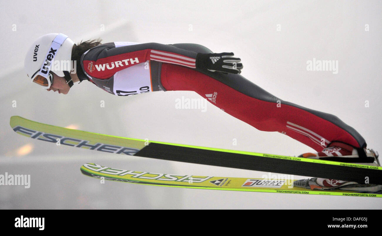 Juliane Seyfarth of Germany jumps during the Women's Normal Hill ...