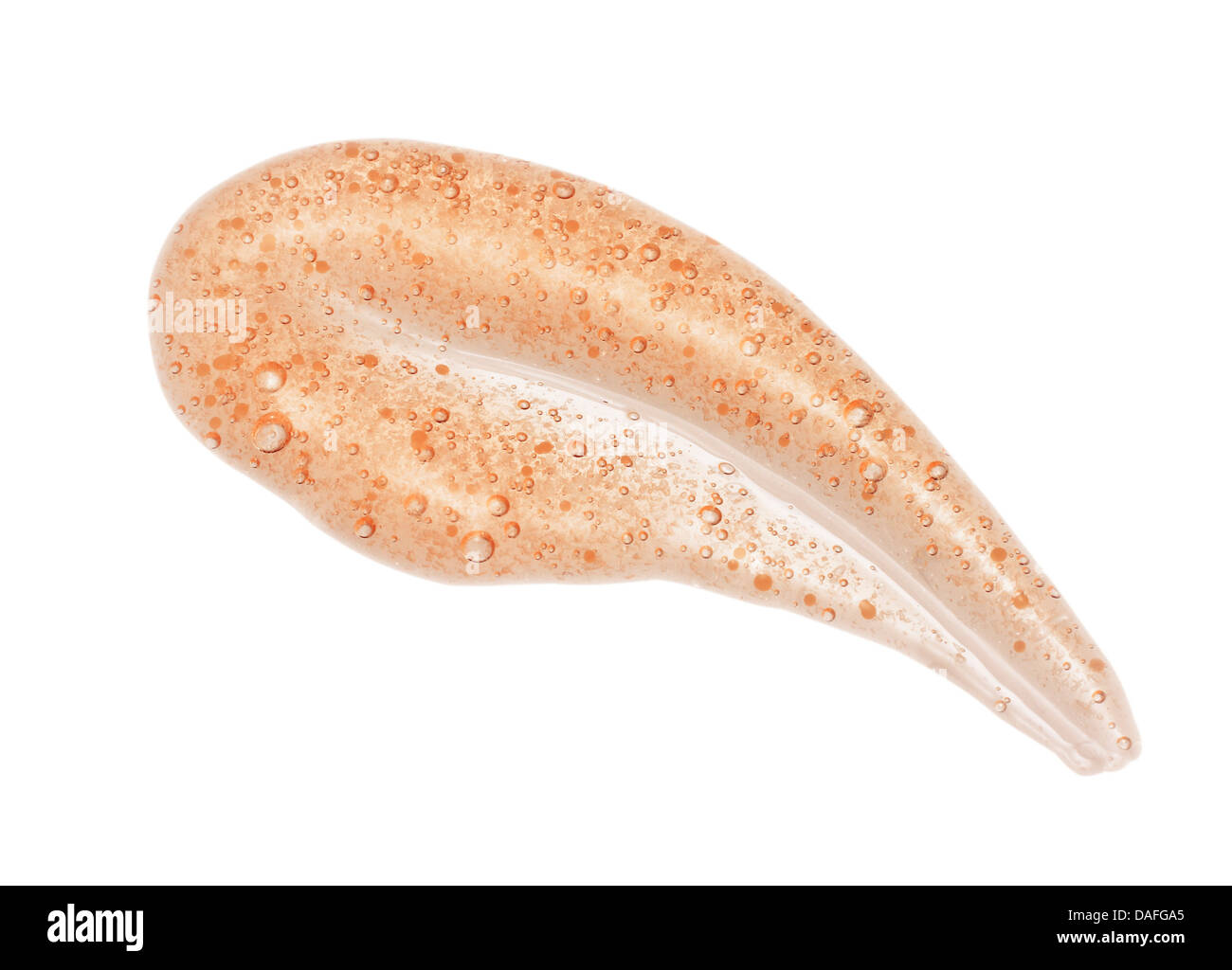 beige yellow body scrub paste cut out onto a white background Stock ...