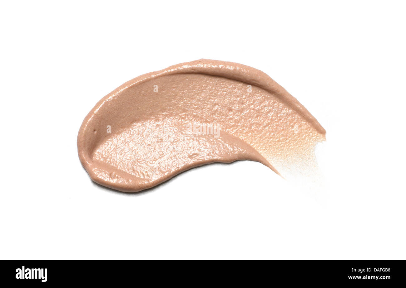 pink beige body cream gel cut out onto a white background Stock Photo ...