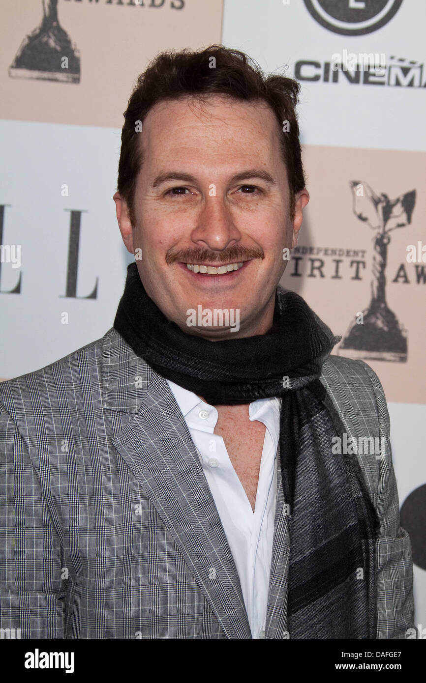 Director Darren Aronofsky arrives at the 26th Annual Spirit Awards in a ...