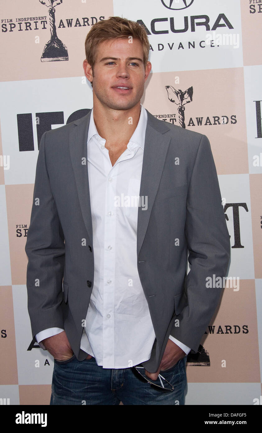 Actor Trevor Donovan arrives at the 26th Annual Spirit Awards in a tent ...