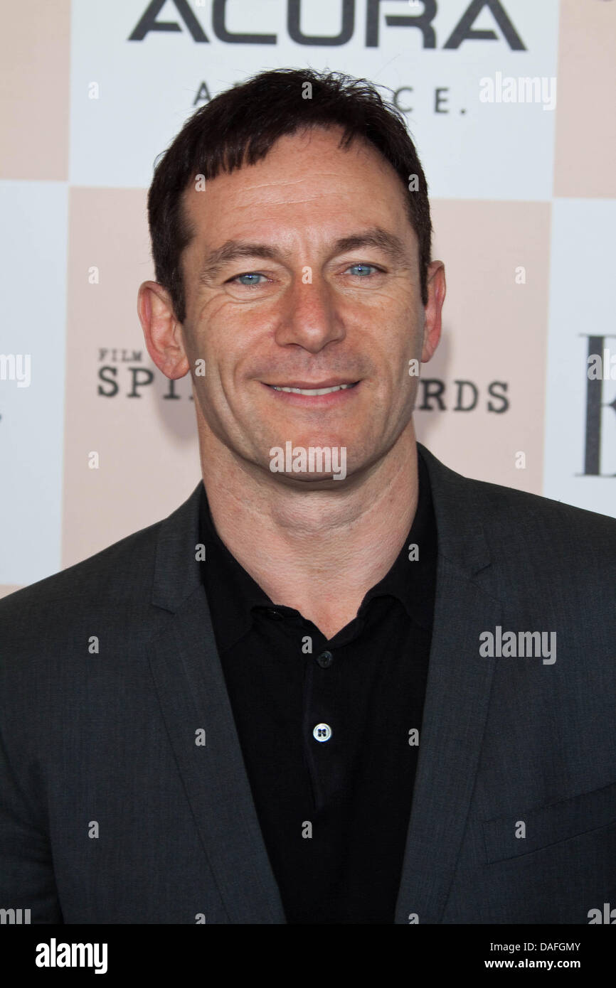 Actor Jason Isaacs arrives at the 26th Annual Spirit Awards in a tent ...