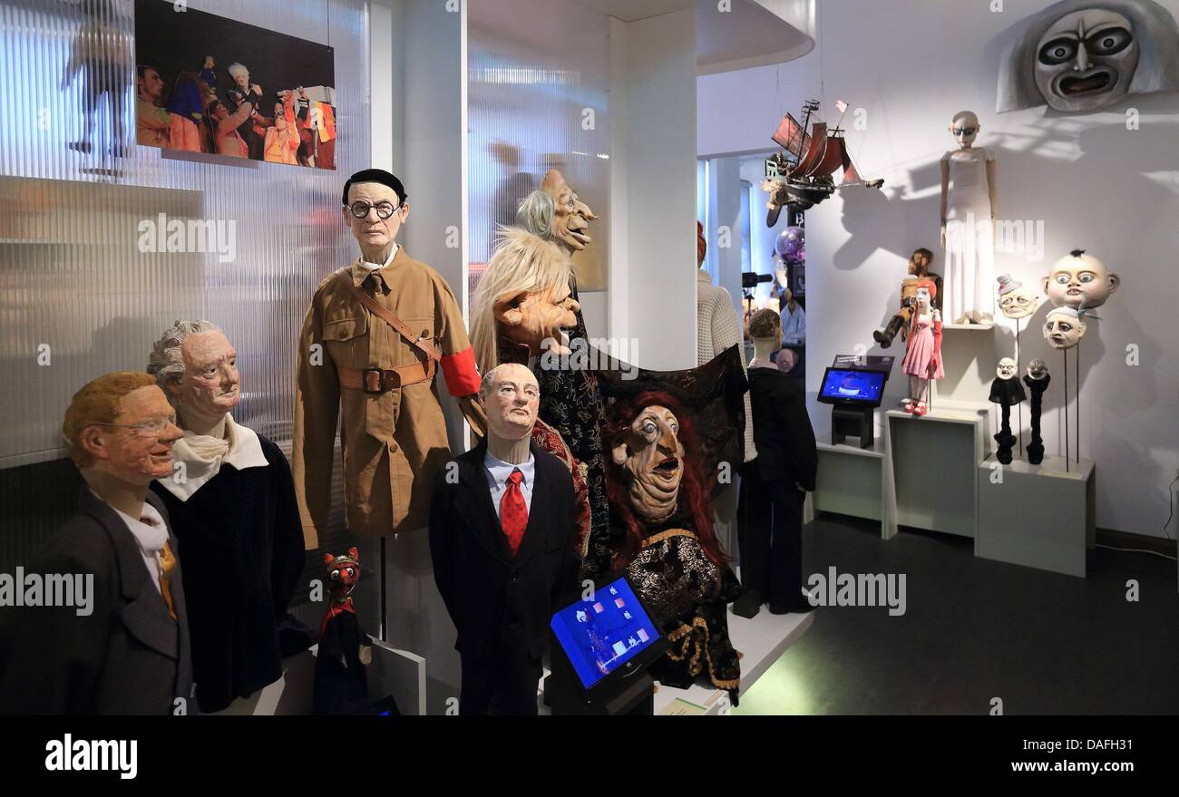 Puppets are exhibited in puppetry collection Mitteldeutschland (middle ...