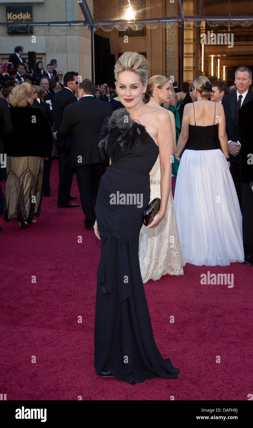 US actress Sharon Stone arrives for the 83rd Academy Awards, the Oscars ...