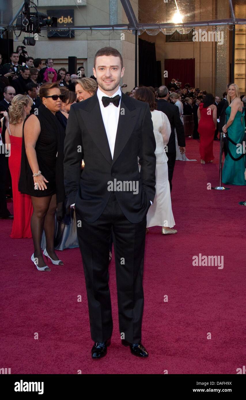 US singer and actor Justin Timberlake arrives for the 83rd Academy ...