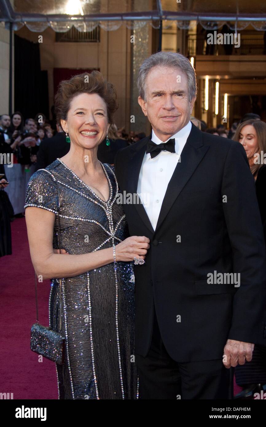 US actors Annette Bening and Warren Beatty arrive for the 83rd Academy ...