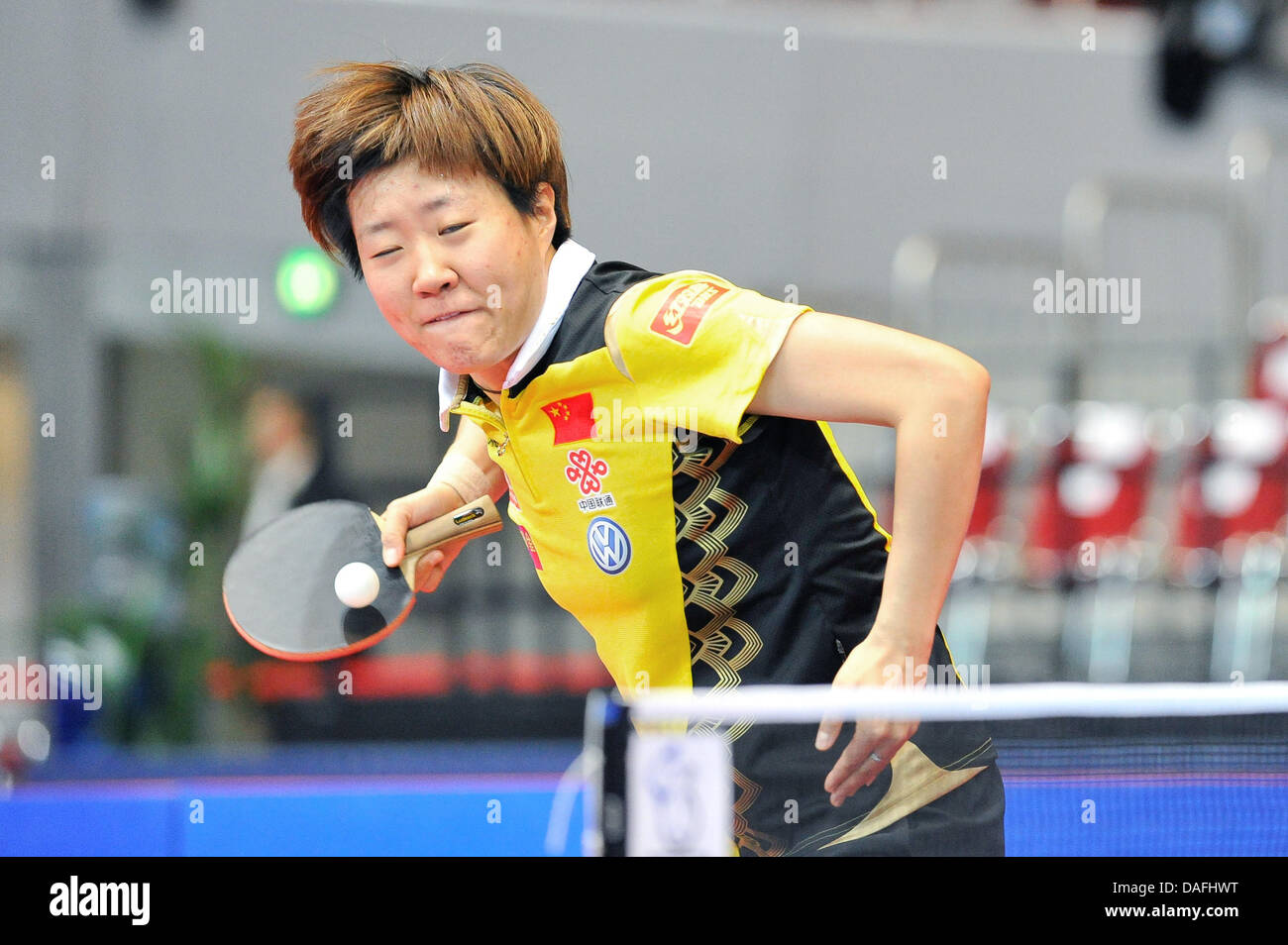 China's Guo Yan competes in the International Table Tennis Federation ...
