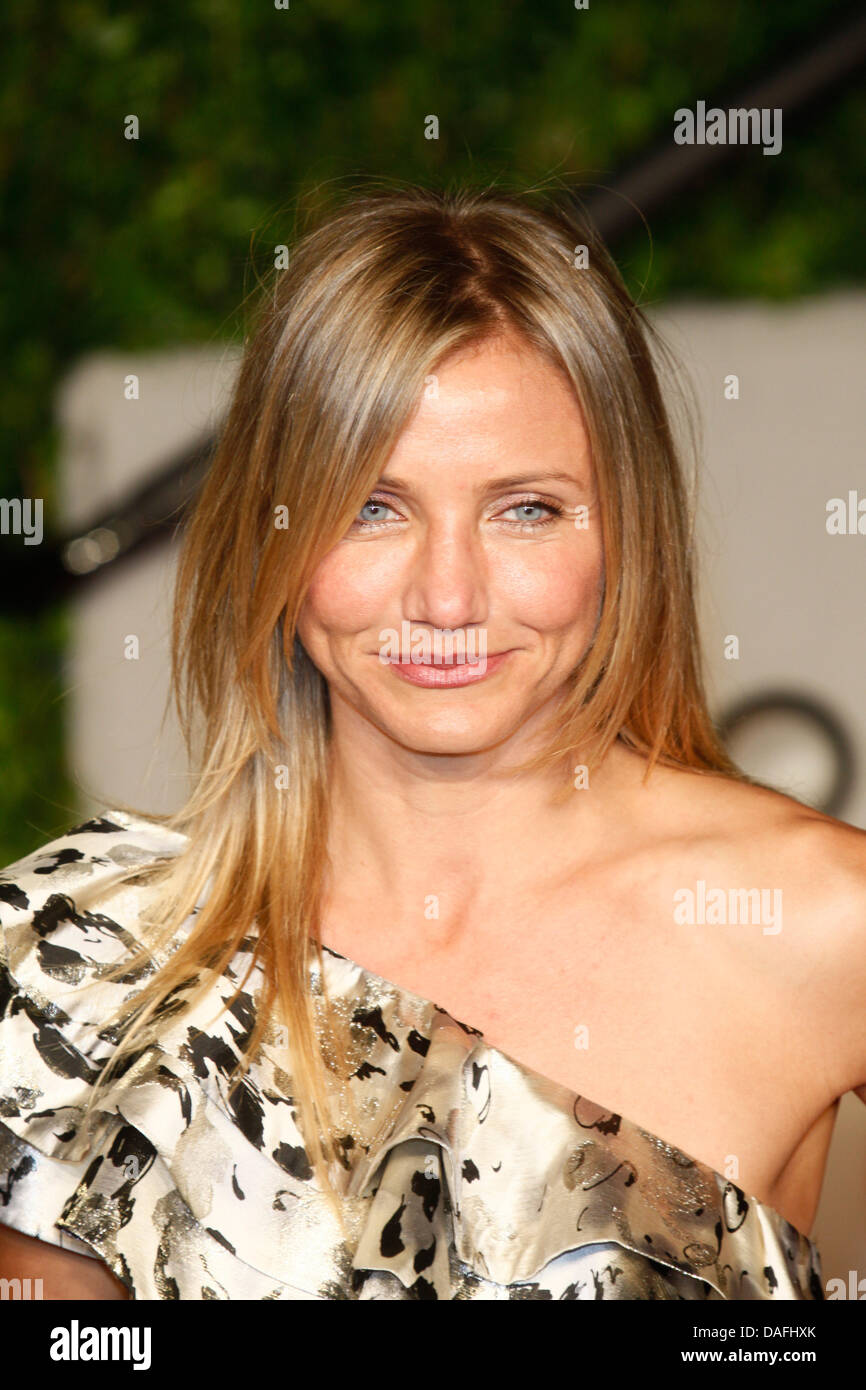 US actress Cameron Diaz arrives for the Vanity Fair Academy Awards ...