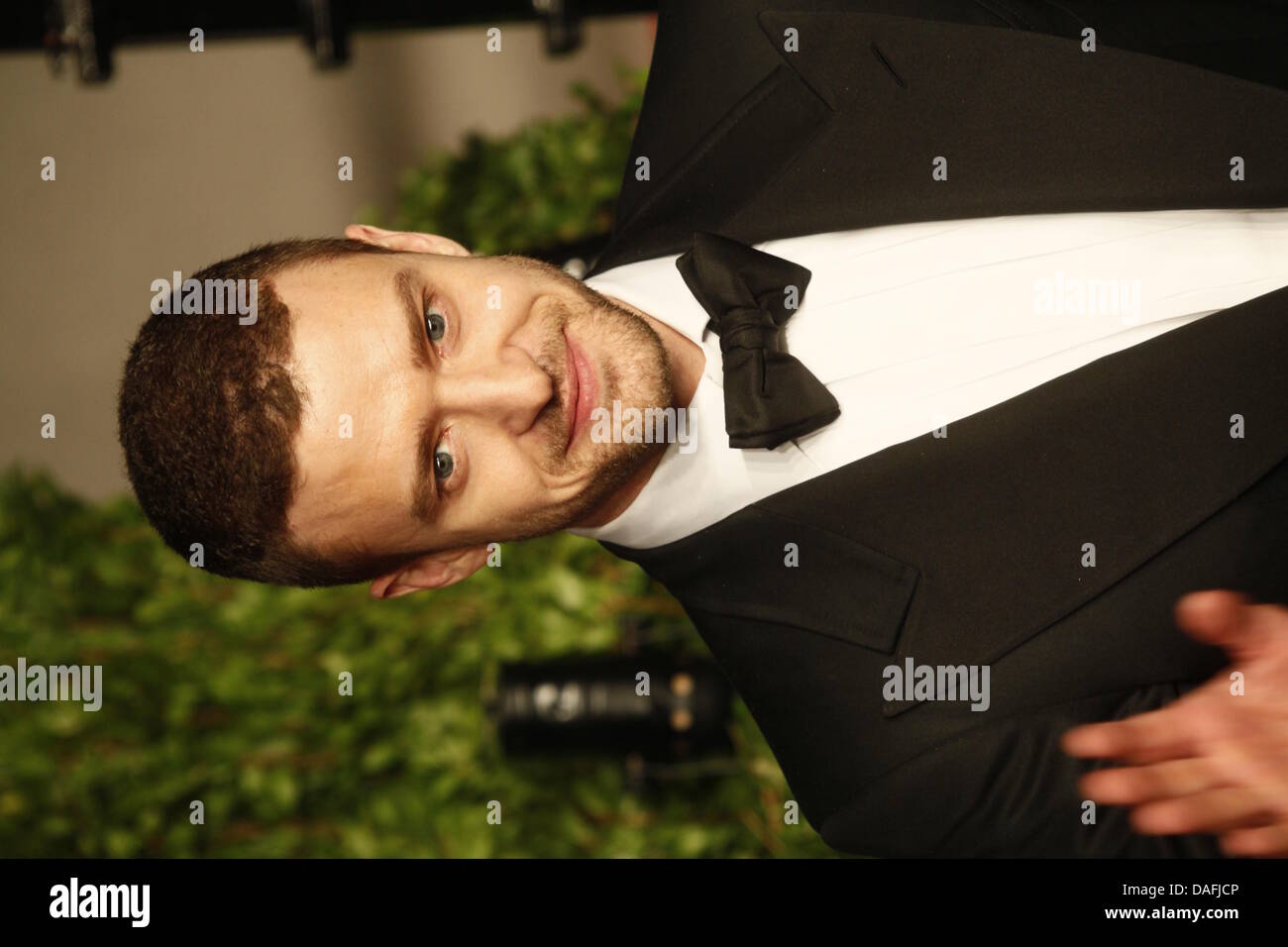 US singer Justin Timberlake arrives at the Vanity Fair Oscar Party at ...