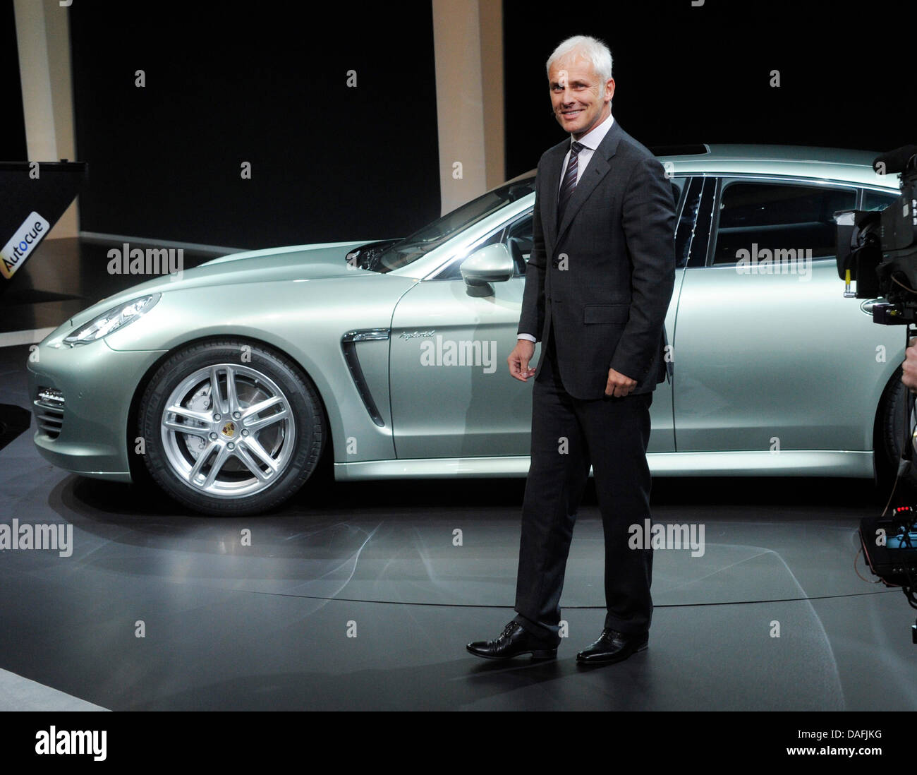 The new car prototype Porsche Panamera S Hybrid is presented by the ...