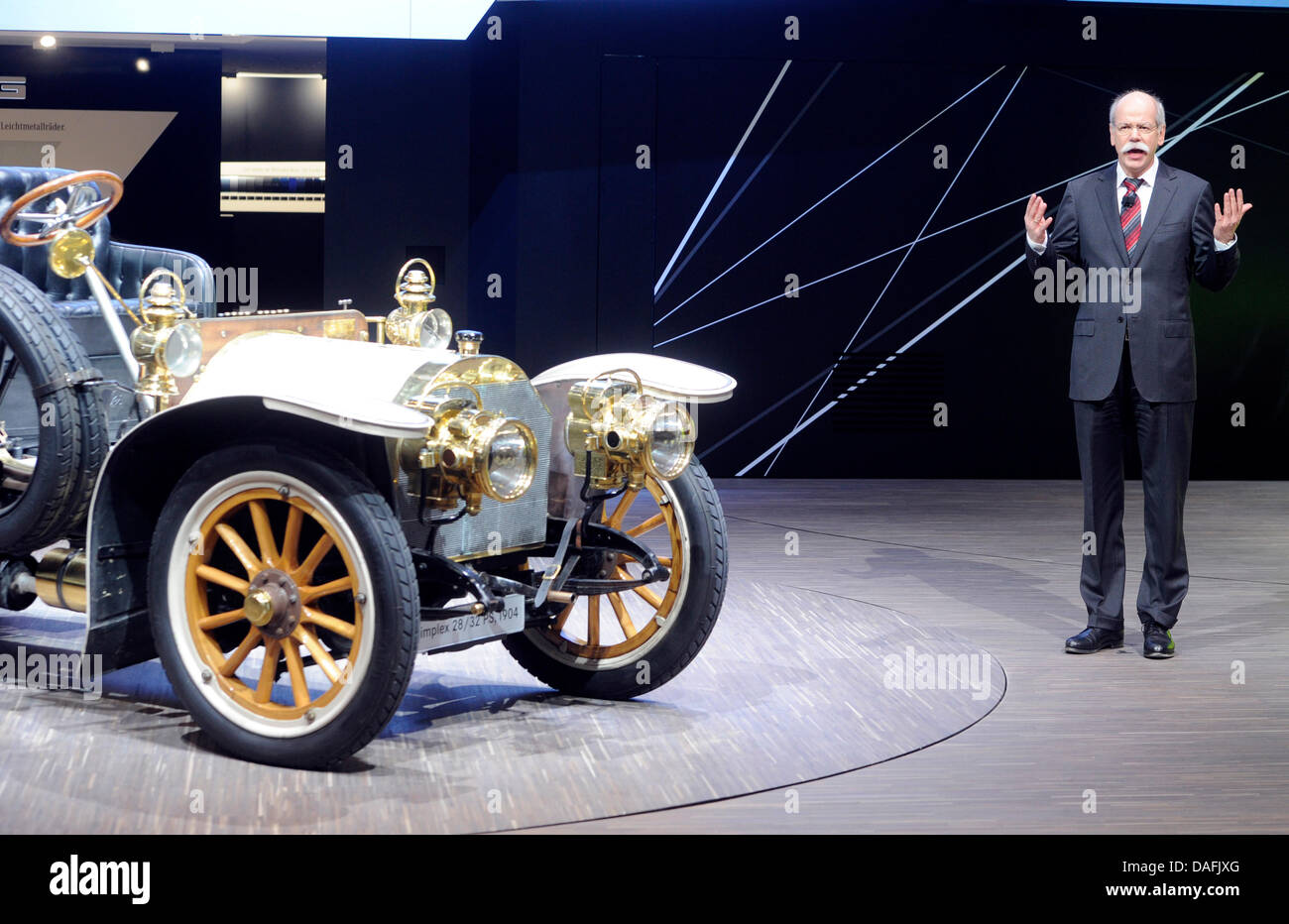 The Mercedes 1904 Mercedes Simplex classic car is presented by the ...