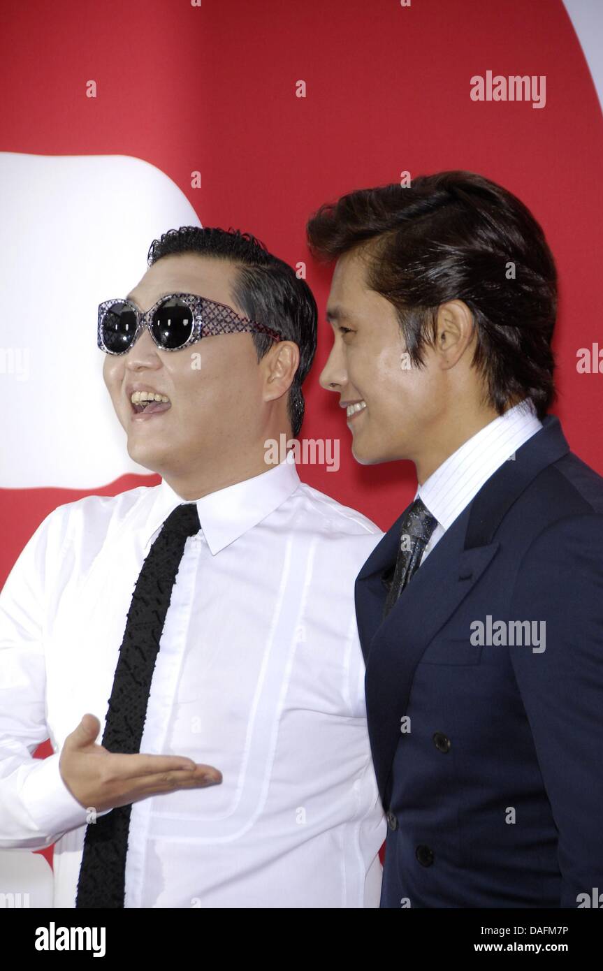 Los Angeles, CA. 11th July, 2013. Psy, Byung hun Lee at arrivals for ...