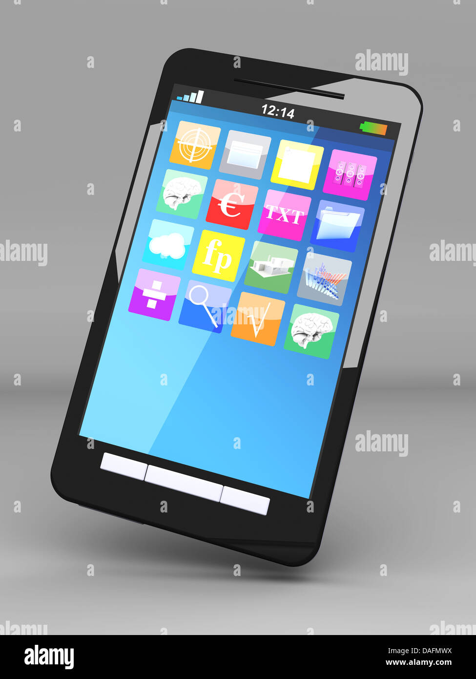 A modern Smartphone. 3D illustration Stock Photo - Alamy