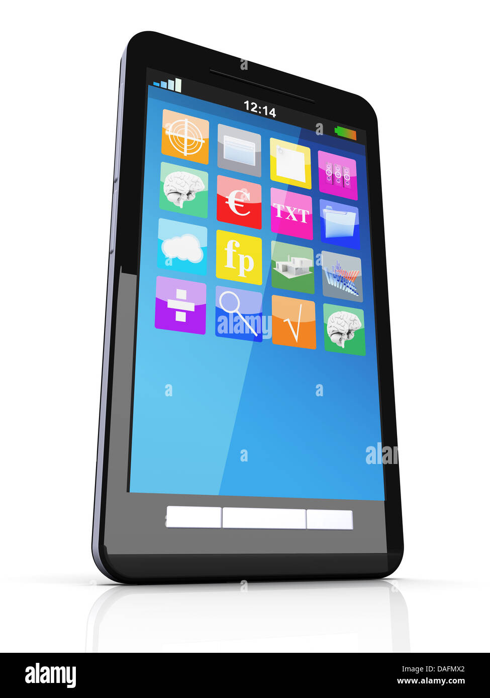 A modern Smartphone. 3D illustration Stock Photo - Alamy