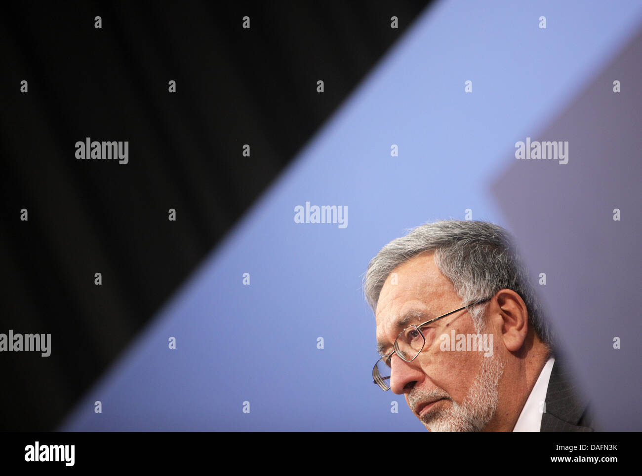 Afghan Foreign Minister Zalmai Rassoul attends a concluding press ...