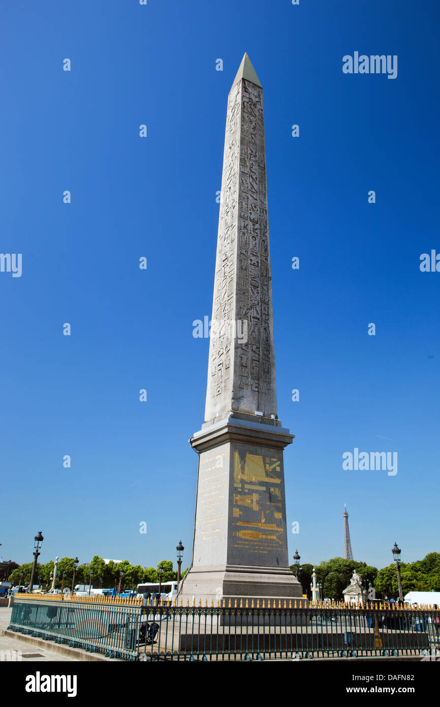 The Luxor Obelisk, French Obelisque de Louxor at the Place de la ...