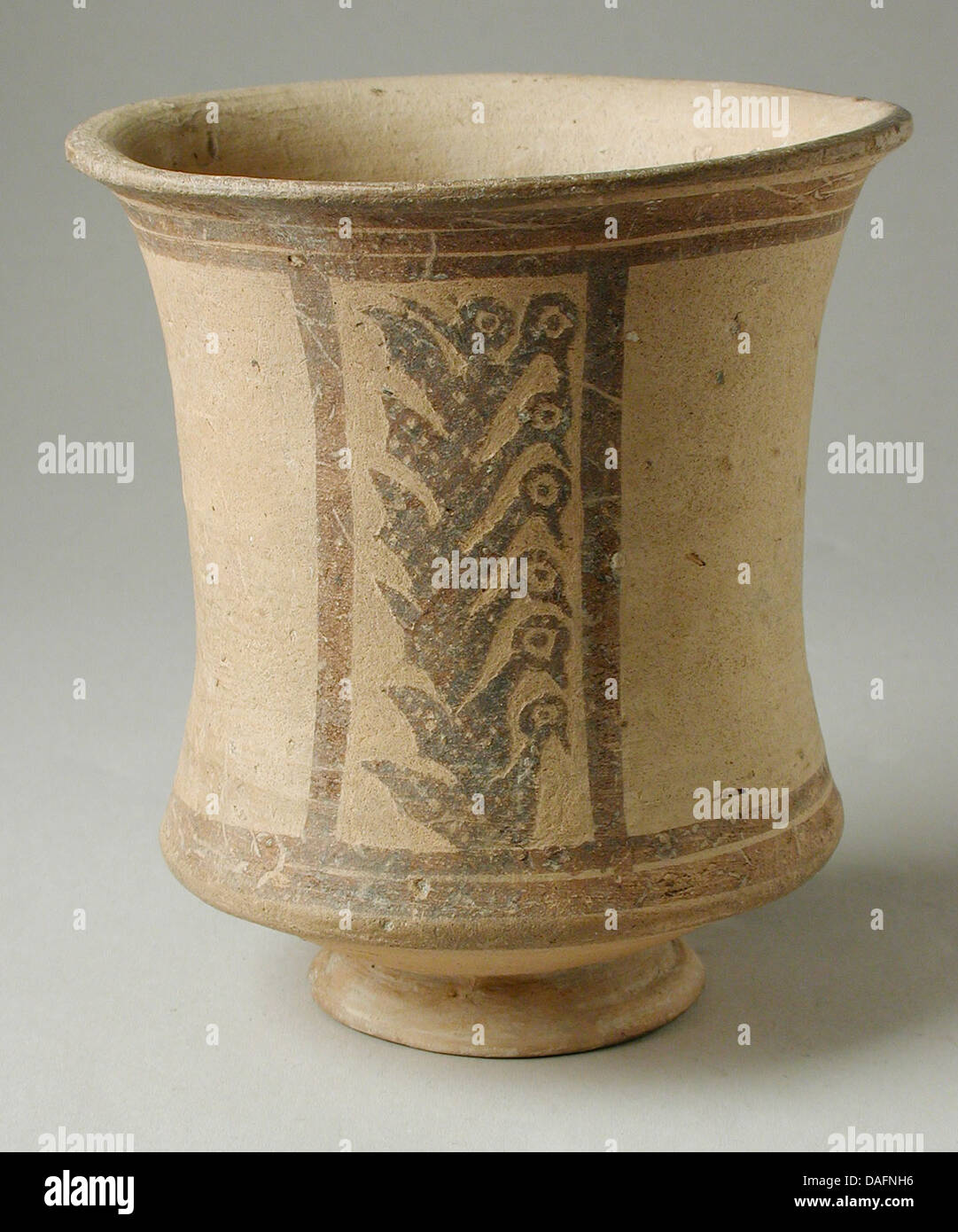 A footed goblet from the ancient Egyptian collection at LACMA. The item ...