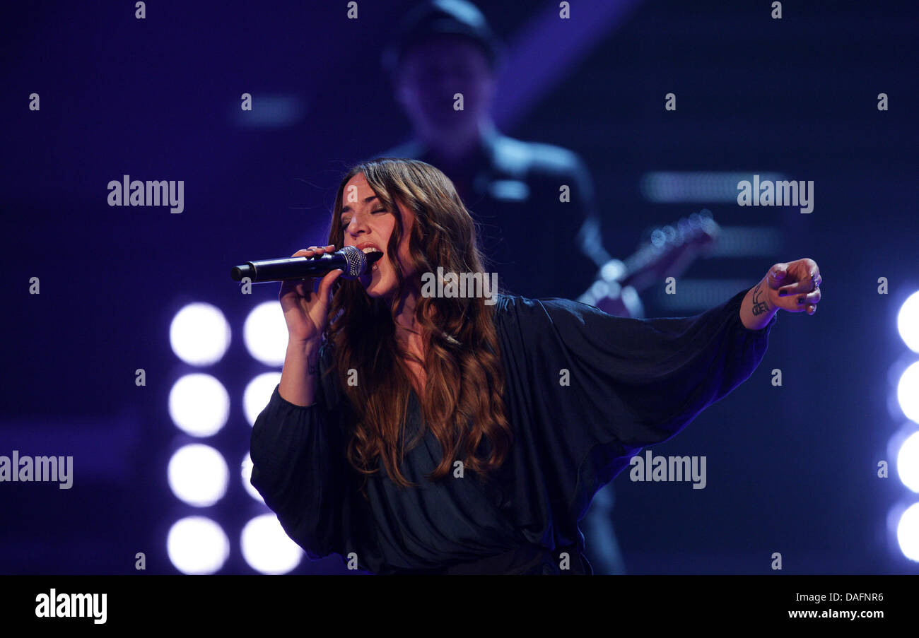 British singer Melanie C performs during the German casting show 'X ...